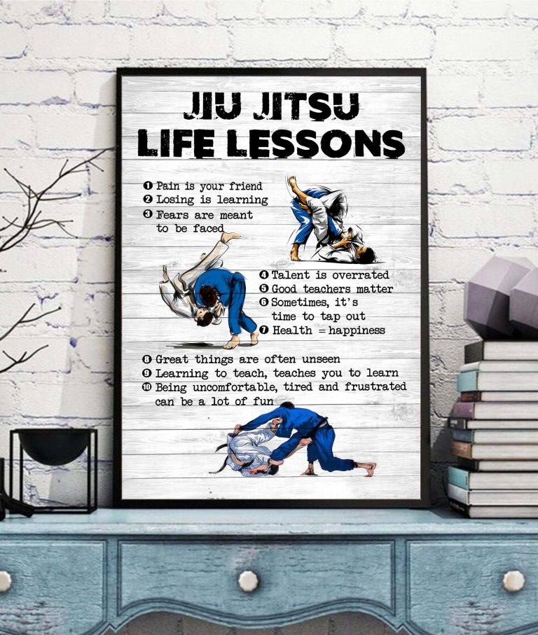 Jiu Jitsu Life Lessons Funny Poster Home Art Decor - Godoprint