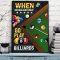 Billiards Pool Hall Poster Billiards Player Gift, Game Room Decor Man ...