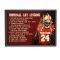 Personalized Football Life Lesson Posters America Football Sport Player ...