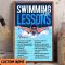 Swimming Life Lessons Poster - Motivational Wall Art for Swimmers ...