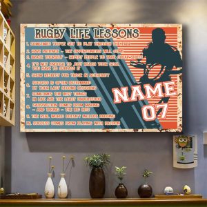 Rugby Poster Rugby Players Rugby Life Lessons Wall Art Home Decor ...