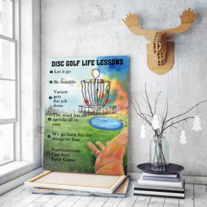 Custom Disc Golf Life Lessons Poster, Inspirational Disc Golf Poster ...