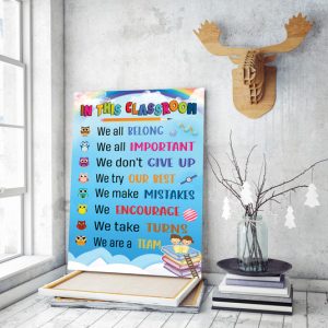 In This Class Poster- Motivational Poster Classroom Decorations Gift ...